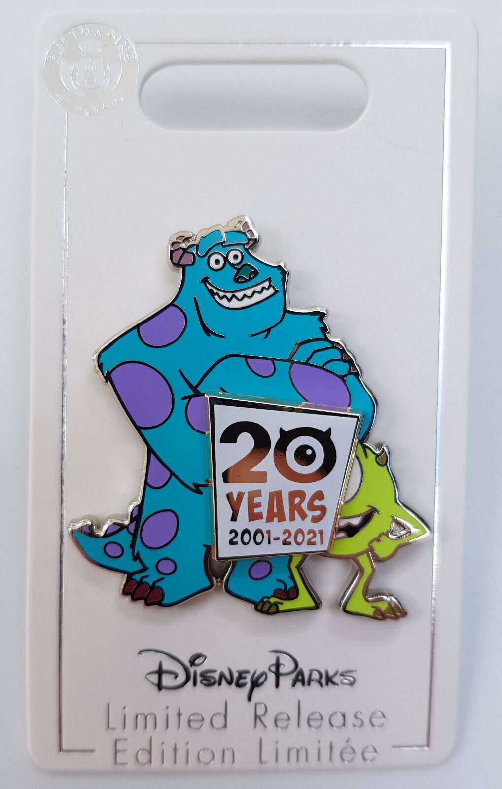 Disney Parks Pixar Monsters Inc 20th Anniversary Mike & Sulley Pin ...