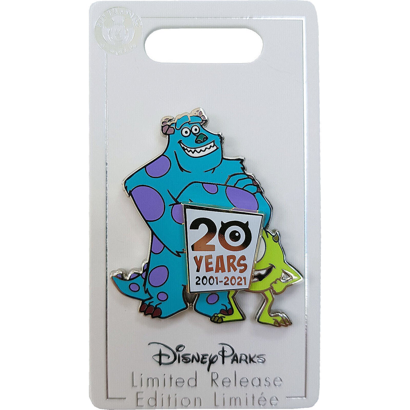 Disney Parks Pixar Monsters Inc 20th Anniversary Mike & Sulley Pin ...