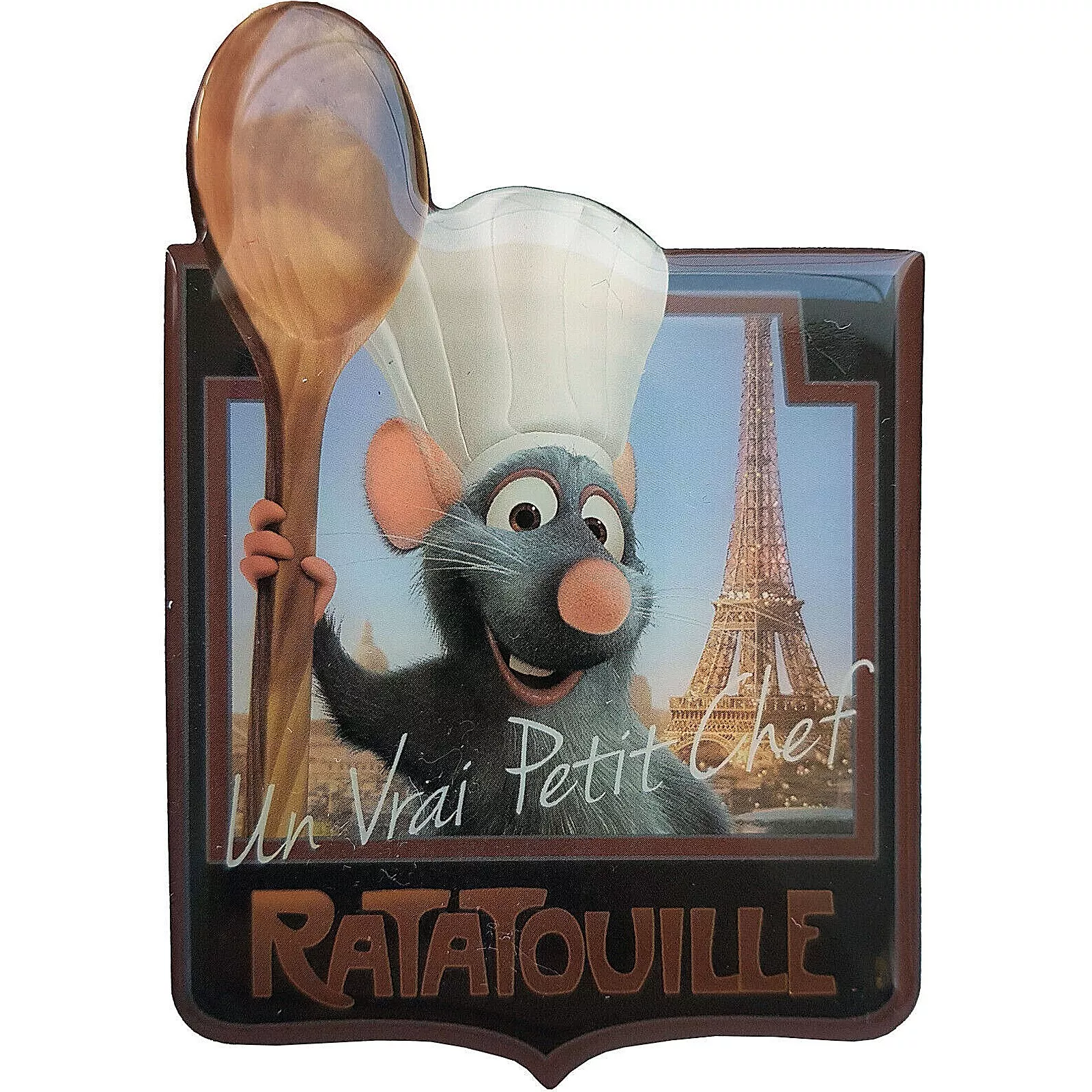 Disneyland Paris Ratatouille Attraction Chef Remy Metal Magnet 9cm ...